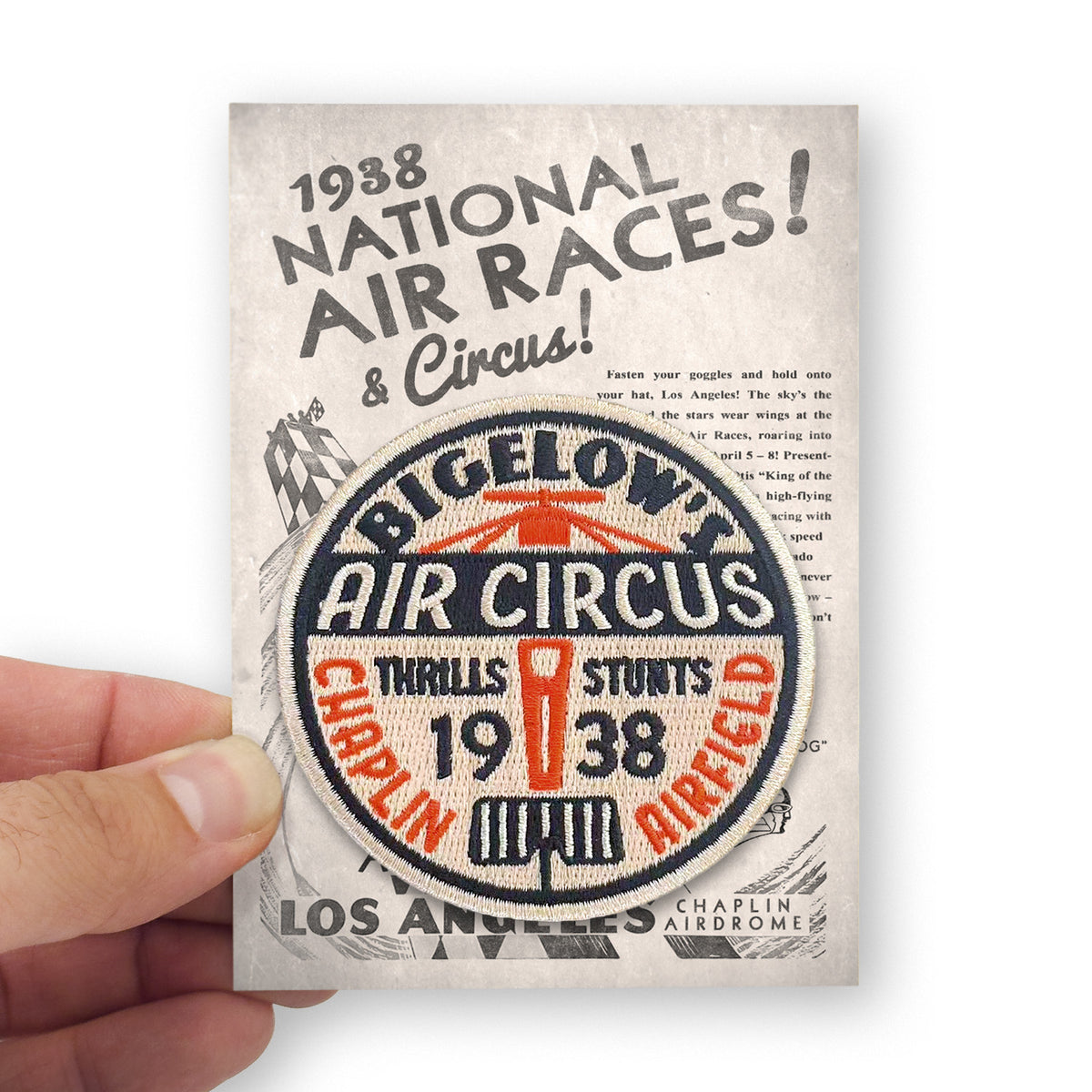 The Rocketeer "Bigelow Air Circus" Patch & Sticker Set – Okkto