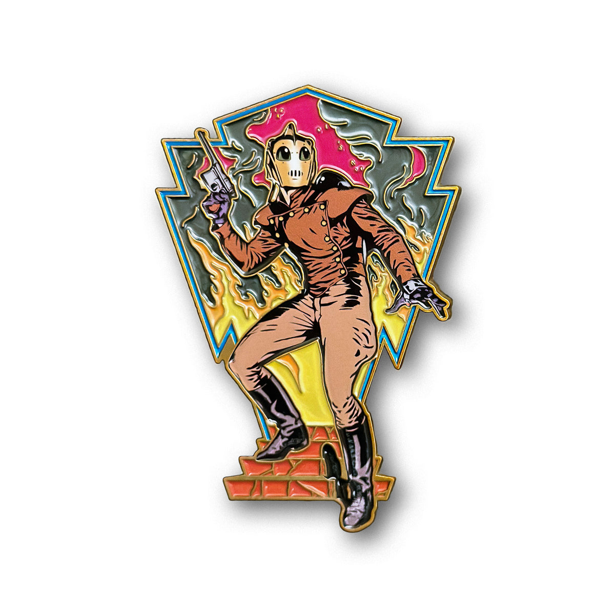 The Rocketeer "Holy Moses!!" Gold Enamel Pin – SDCC Exclusive – Okkto