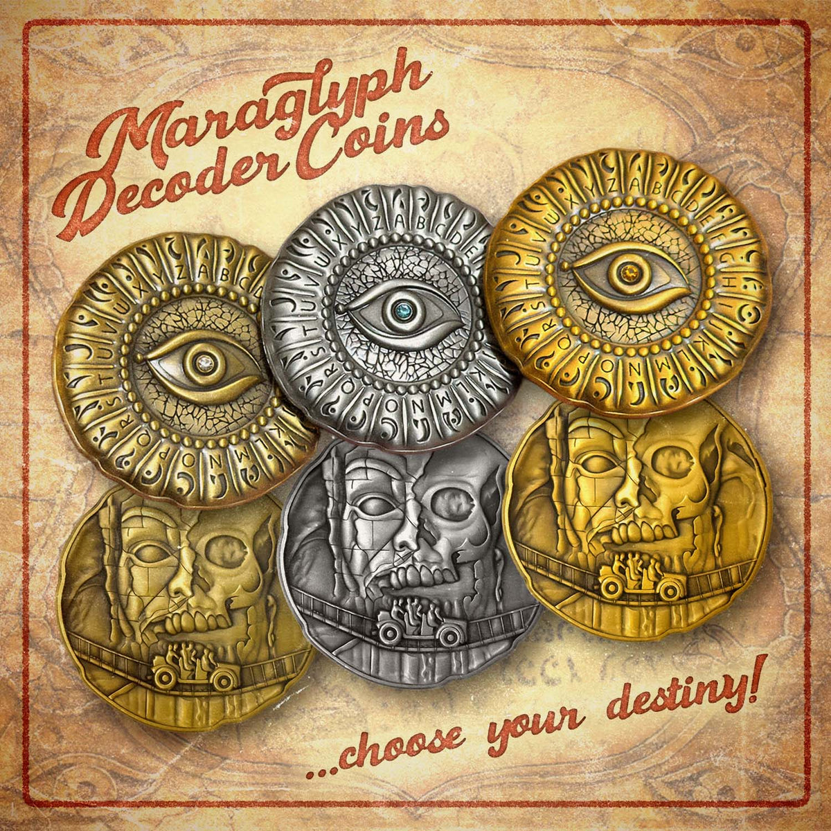Maraglyph Decoder Coins of Destiny – Okkto